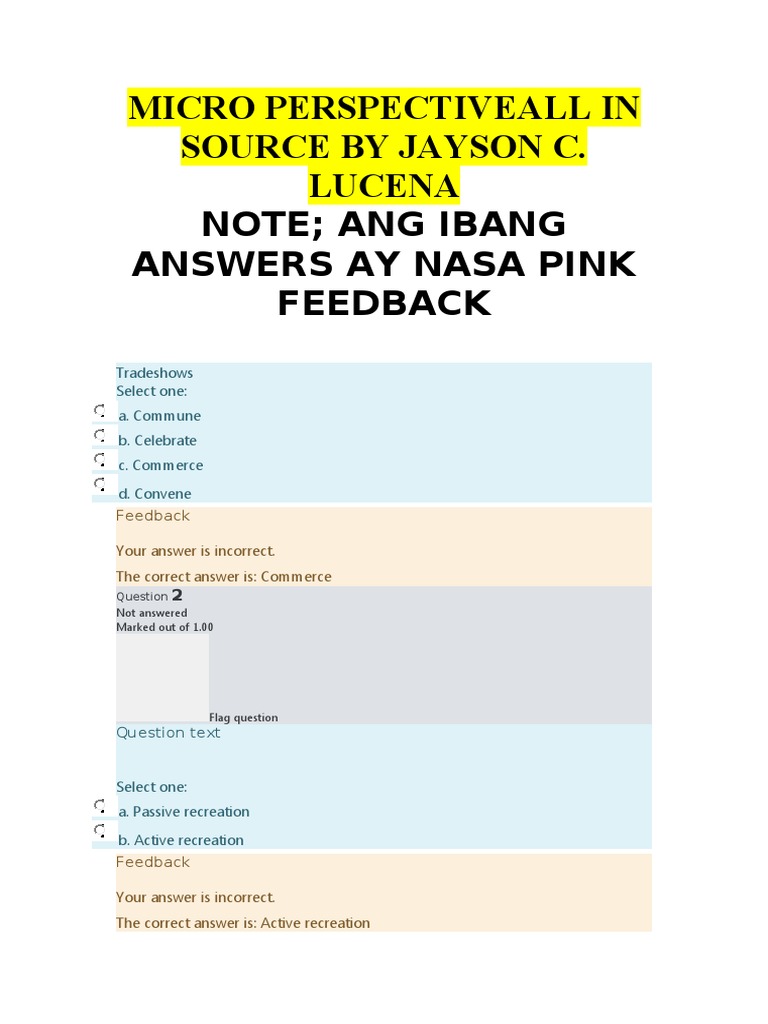 Micro Perspective All in Source by Jayson C. Lucena | PDF | Travel Agency | Airlines