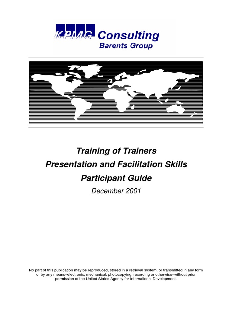 Training of Trainers: Facilitation Skills Guide | PDF | Learning Styles ...