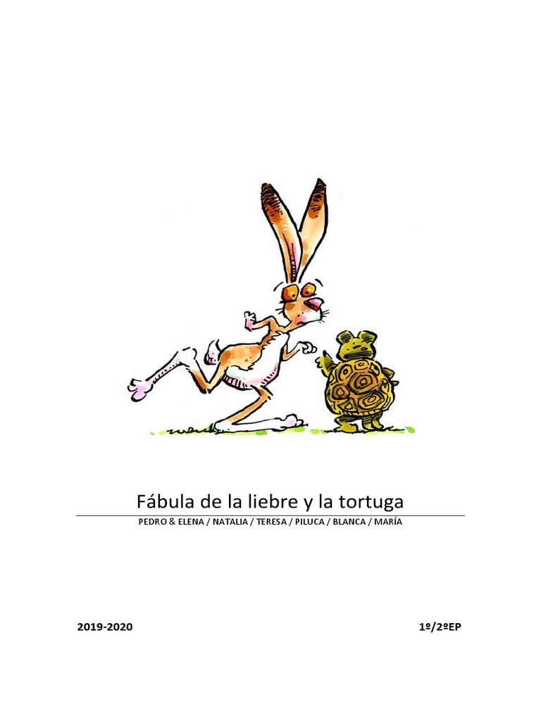 Fábula La Liebre y La Tortuga | PDF