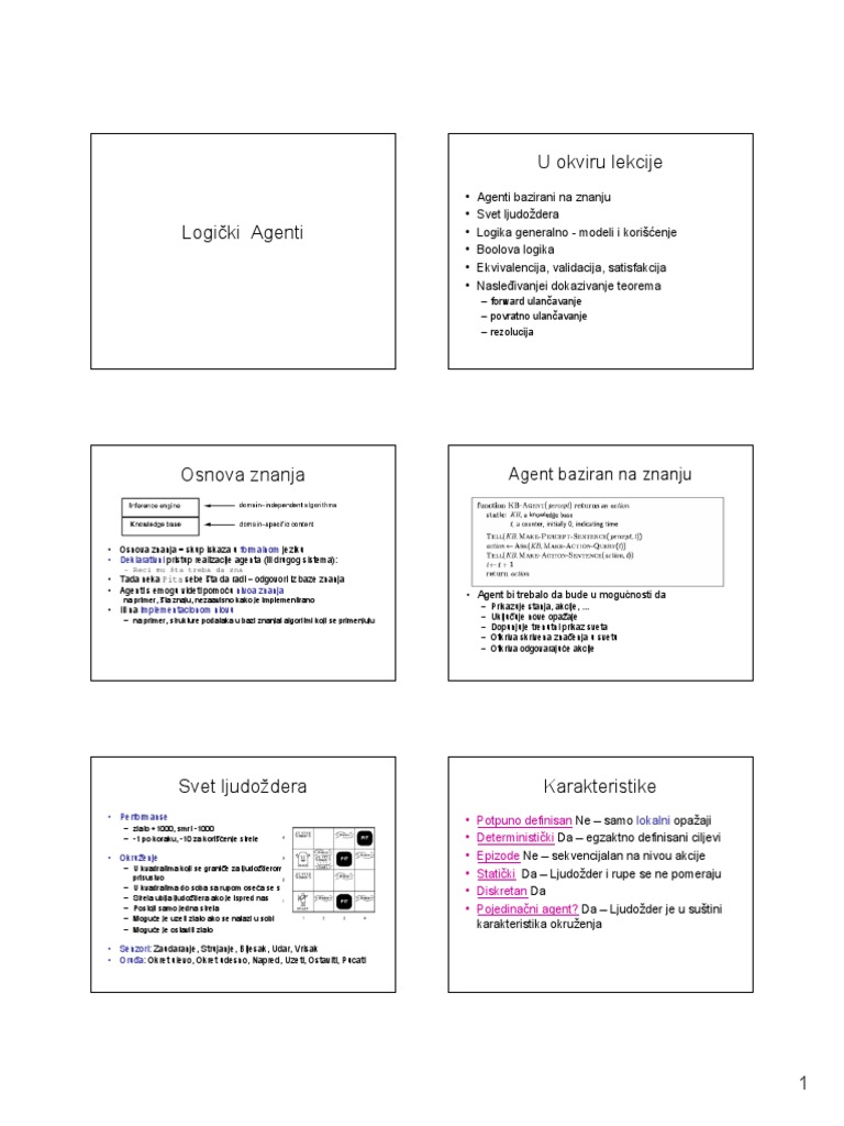 Ekspertski Sistemi Lekcija 4 - 1 | PDF