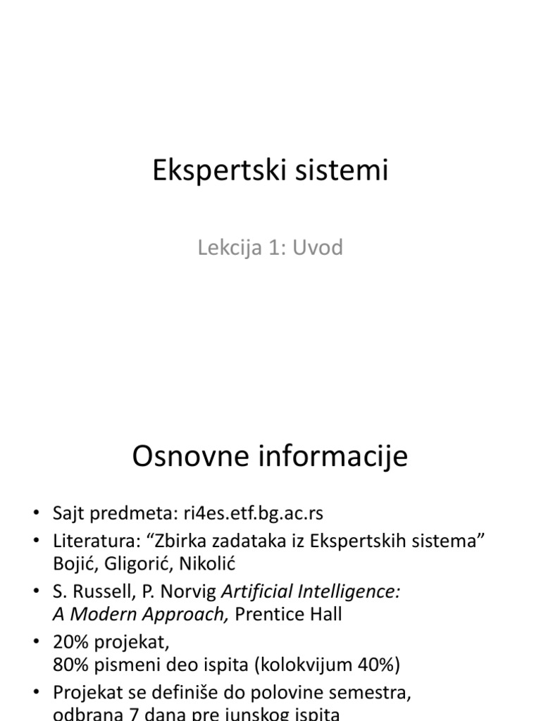 ES - P1 - Uvod | PDF