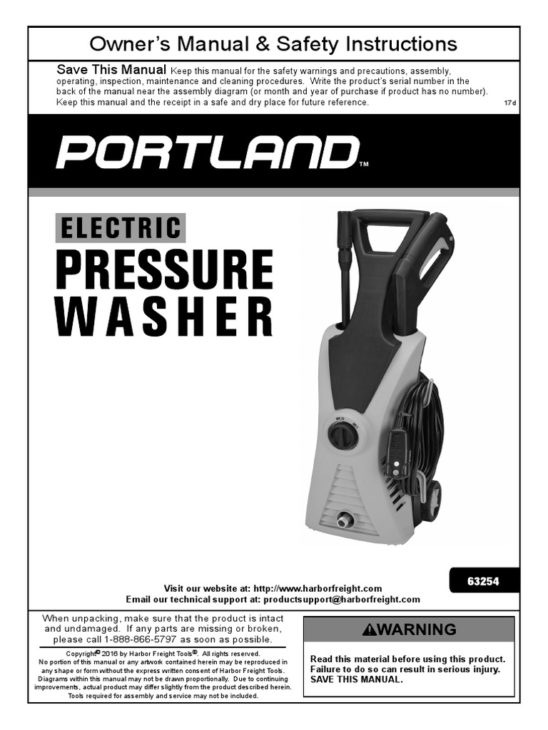 Pressure Washer | PDF | Washing Machine | Manufactured Goods