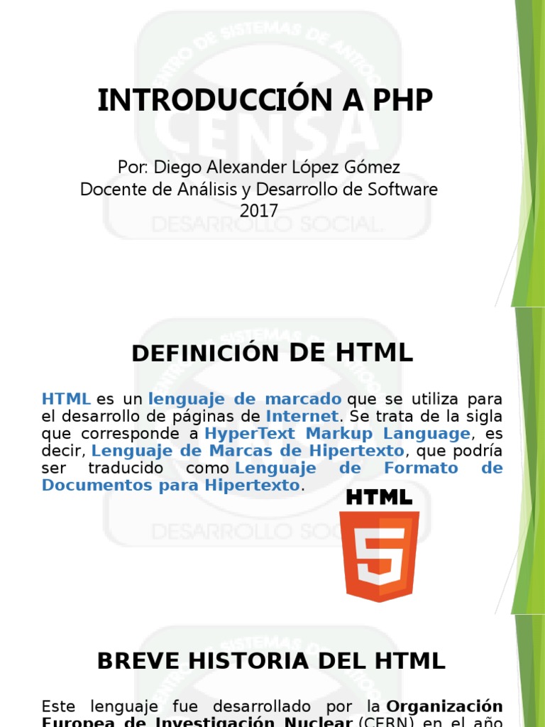Introducción A PHP | Descargar gratis PDF | HTML | Hojas de estilo en cascada