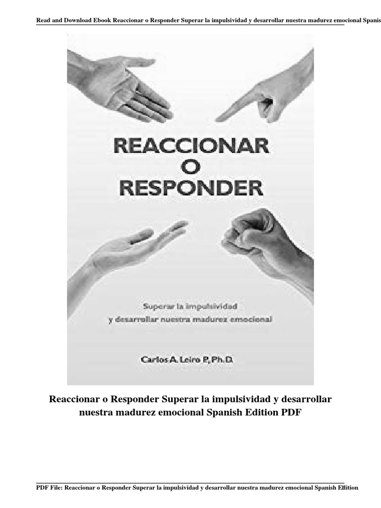Reaccionar o Responder Su PDF | PDF