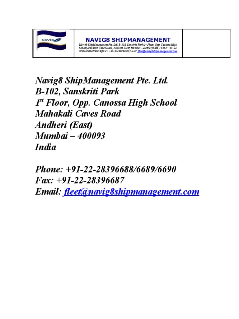 NAVIG8 SHIPMANAGEMENT logo