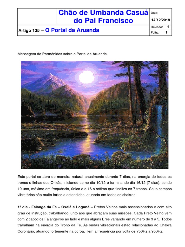 135 - O Portal Da Aruanda | Download grátis PDF | Chacra | Amor