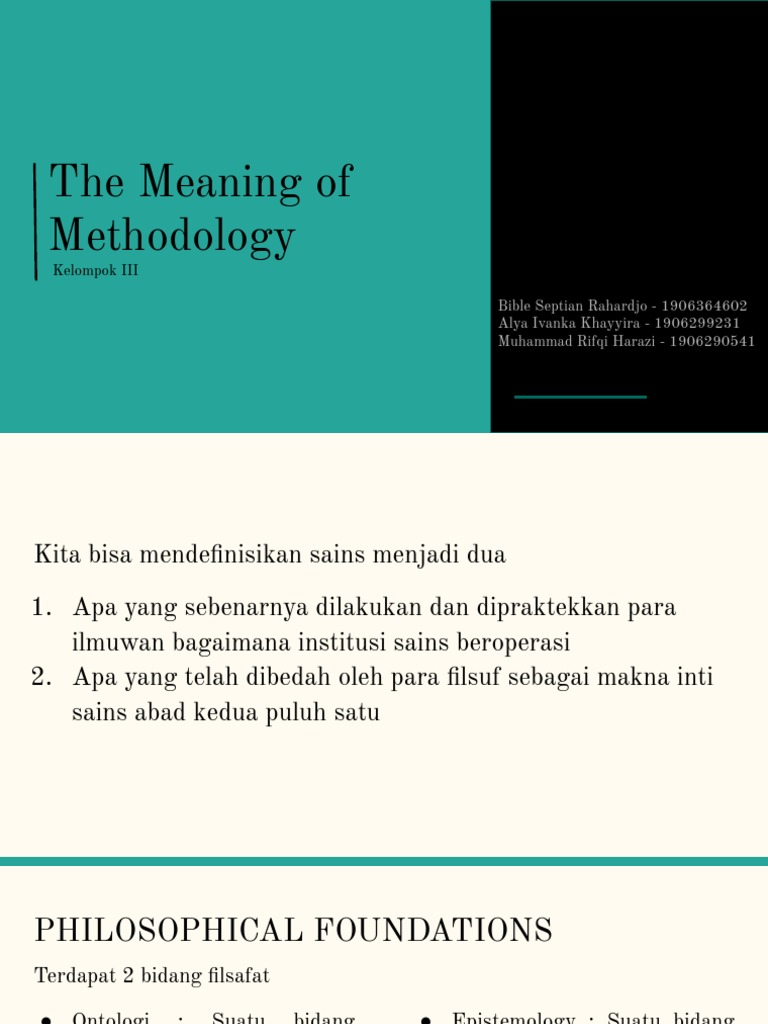 03 The Meaning of Methodology | PDF
