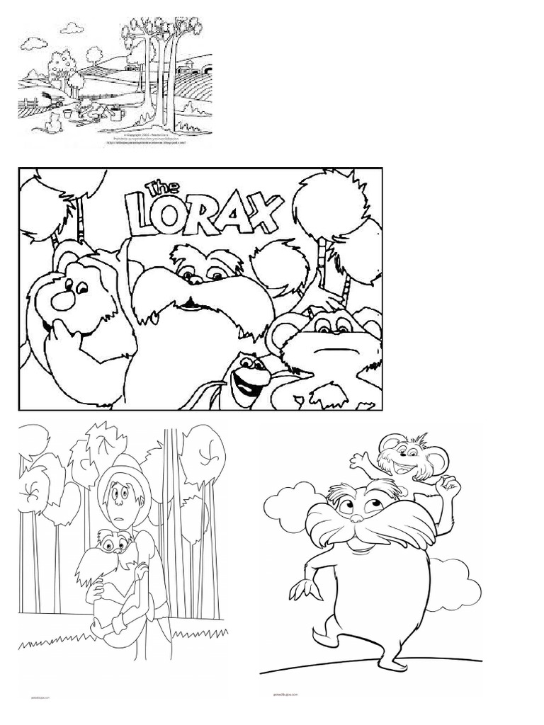 Hoja De Trabajo De Lorax FICHA DE TRABAJO Pelicula El Lorax | PDF