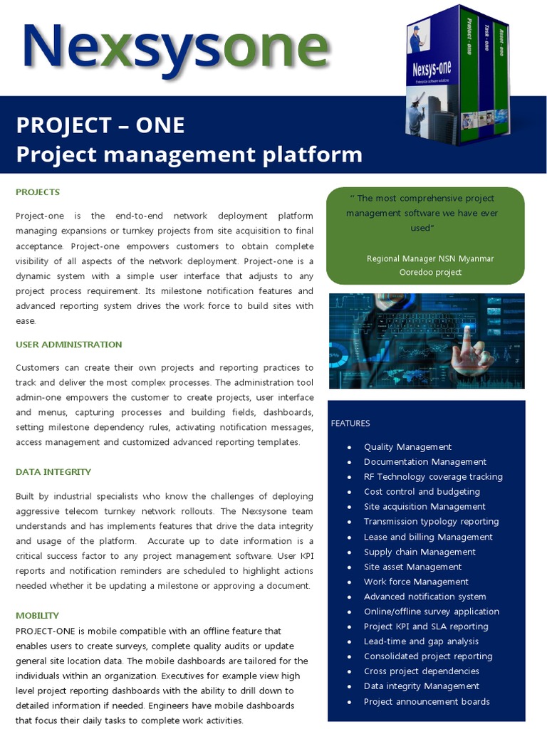 Project - One Project Management Platform: Projects | PDF | Project ...