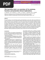 Understanding SIJ: Form and Force Closure | PDF | Pelvis | Vertebral Column