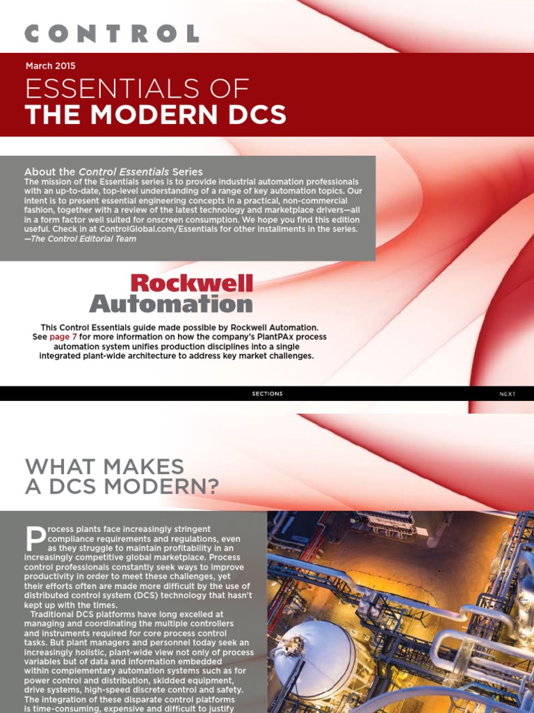 Essentials Of: The Modern Dcs | PDF | Automation | Systems Engineering