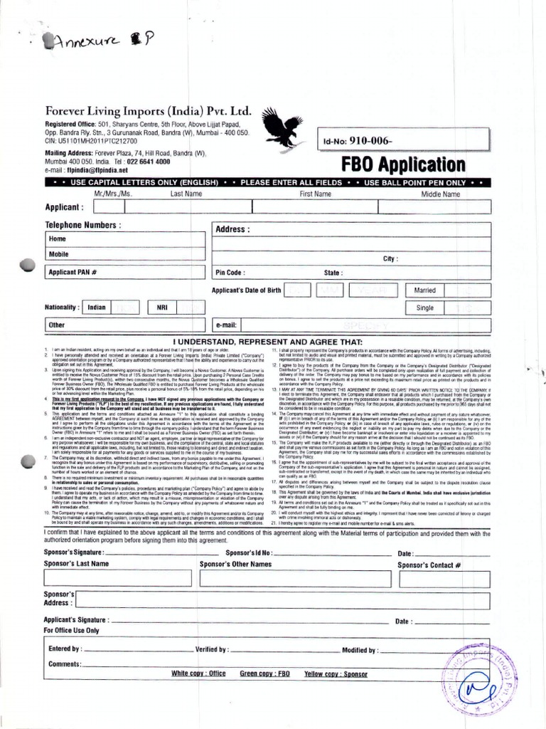 Forever Living Contract | Download Free PDF | Indemnity | Intellectual ...