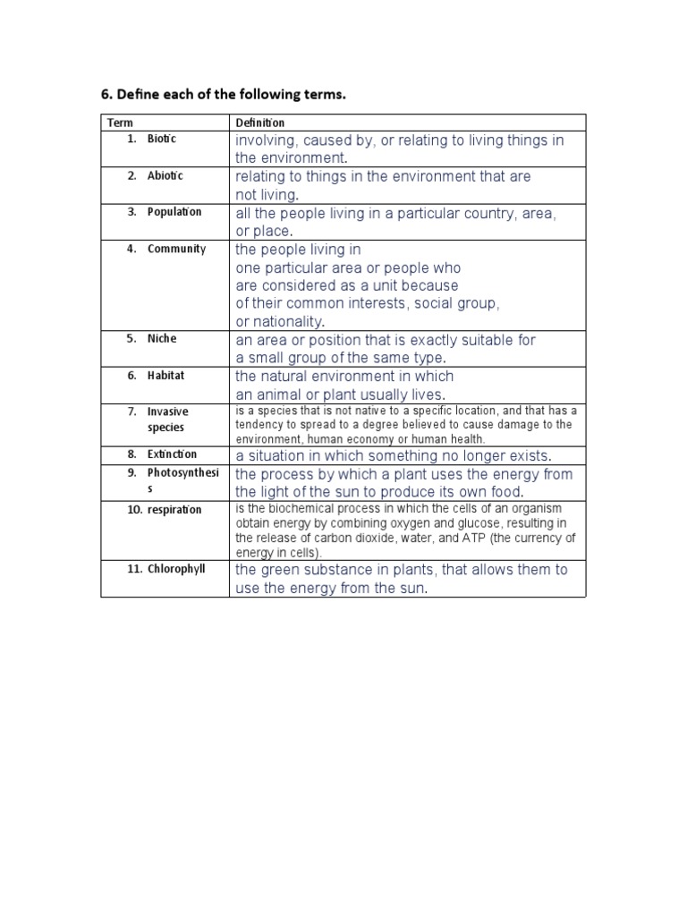 Definition of Life | PDF