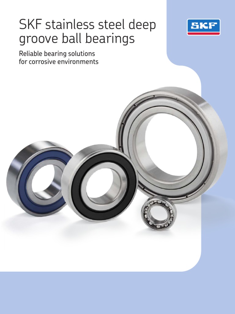 Rodamientos Inoxidables SKF | PDF | Bearing (Mechanical) | Mechanical ...