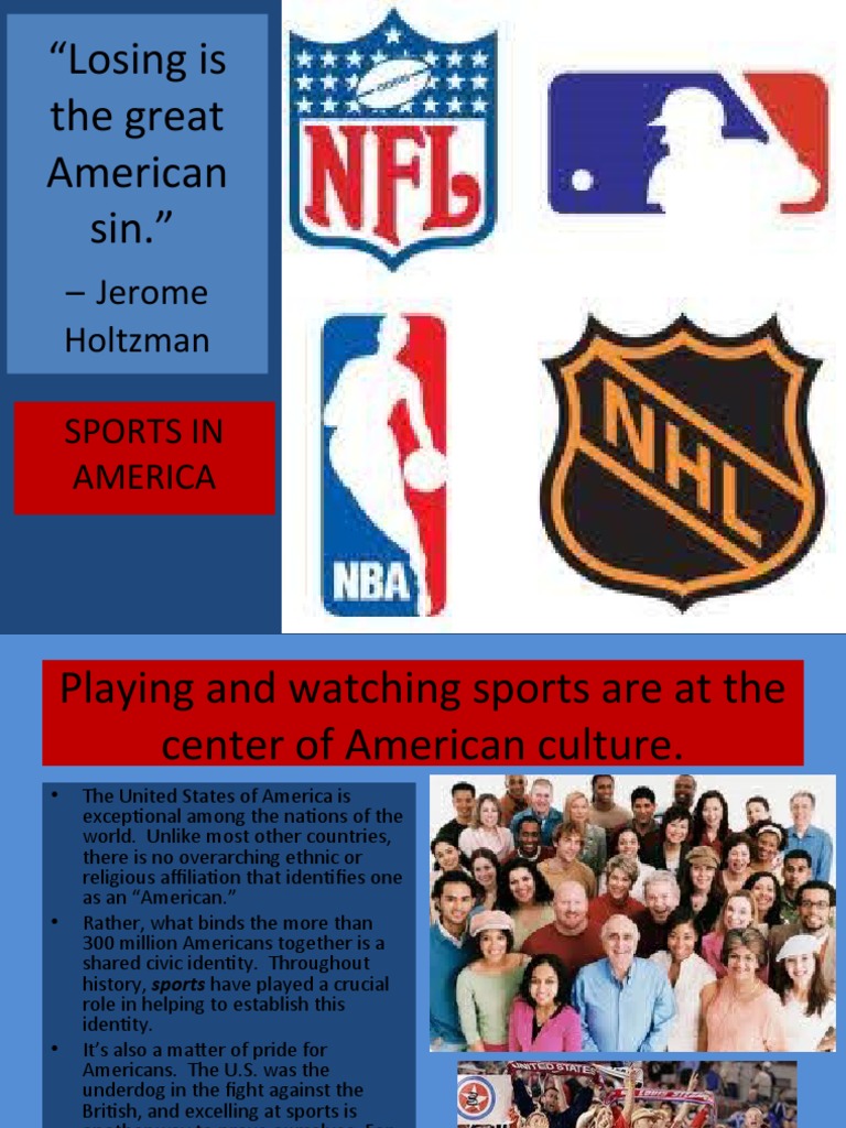 American Sports Culture & History | PDF | The United States | Athletic ...