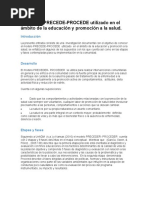 Modelo Precede Proceed | PDF
