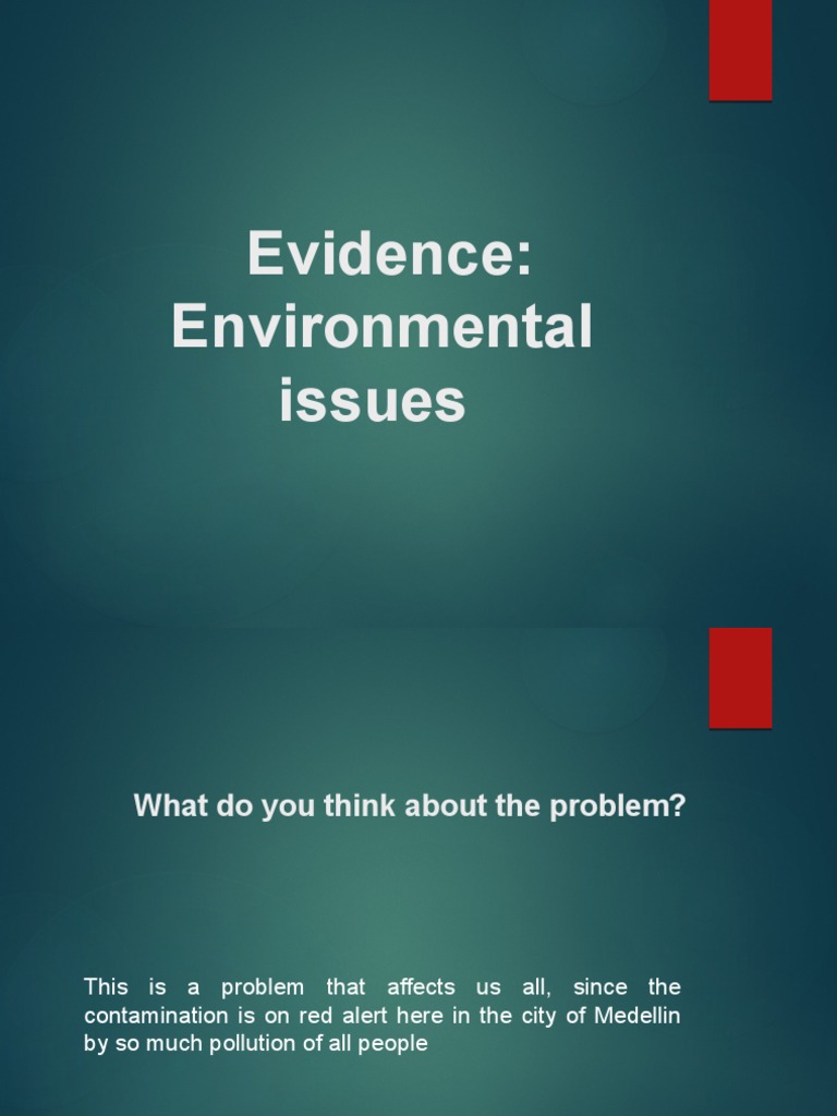 Evidence Environmental-Issues | PDF
