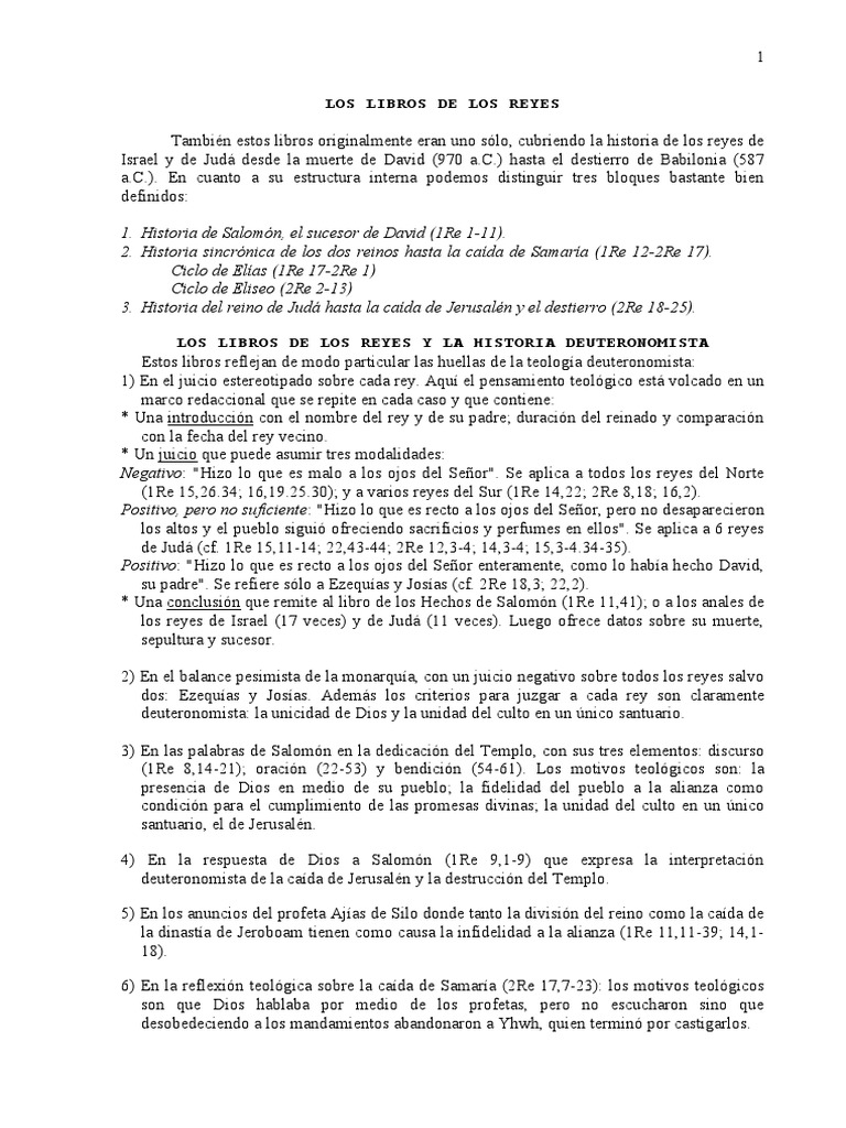 Los Libros de Los Reyes | PDF | Elijah | Textos Religiosos