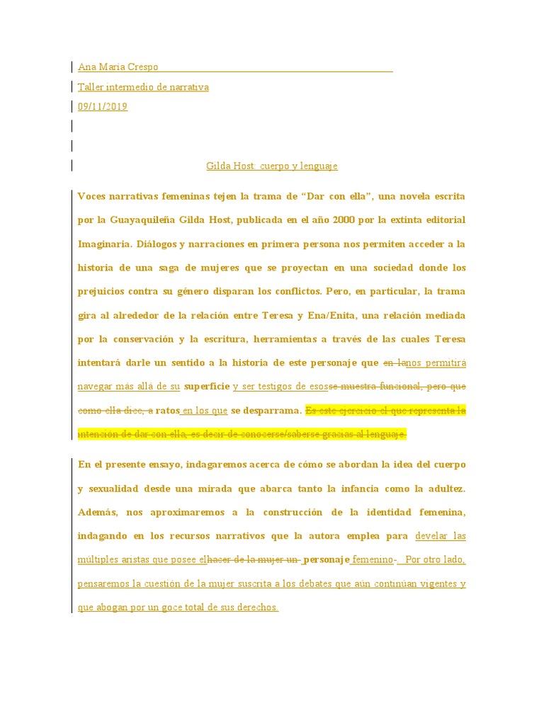 Ensayo Gilda Host | PDF | Mujer | Science