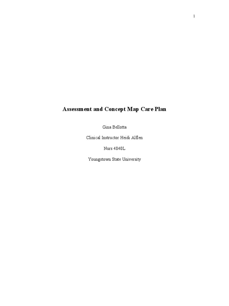 Assessment and Concept Map Care Plan | PDF | Breathing | Heart