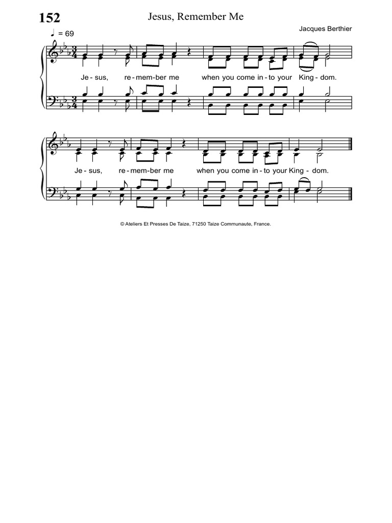 Jesus Remember Me | PDF