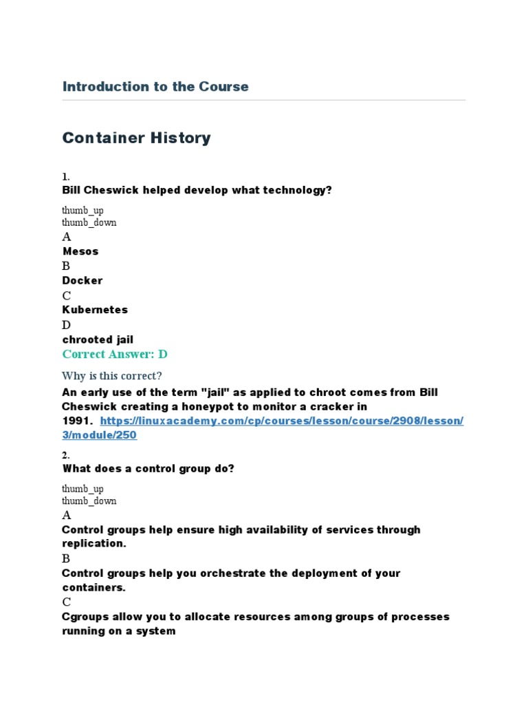 Container History Introduction To The Course Pdf