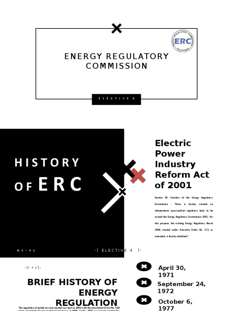 Energy Regulatory Commission: E L E C T I V E 4 | PDF | Electrical Grid ...