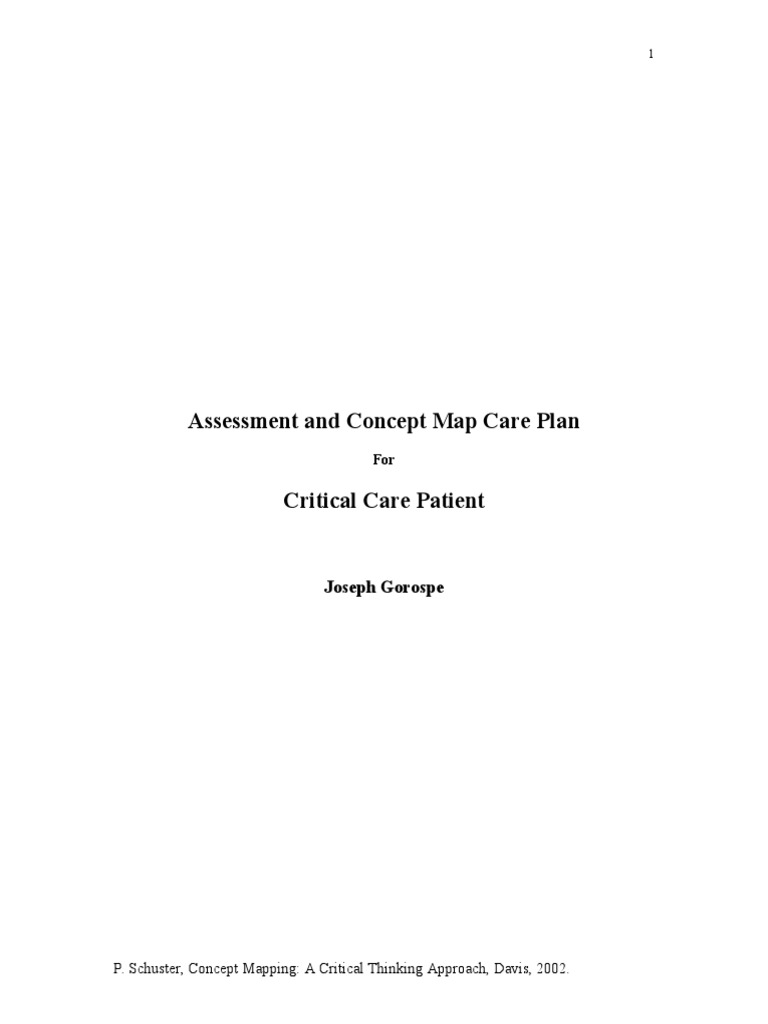 Assessment and Concept Map Care Plan: Joseph Gorospe | PDF | Traumatic ...