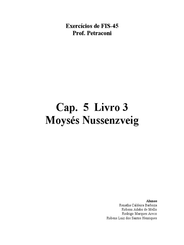 Cap5 Modelo 6 | PDF | Ondas | Quantidade
