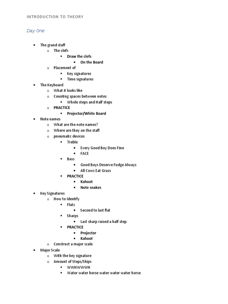 Theory Lesson Plan | PDF | Language Arts & Discipline
