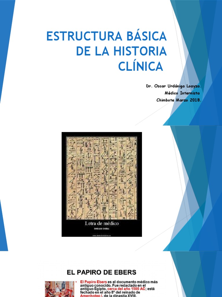 Estructura Básica de La Historia Clínica | PDF | Clínica | Historial médico