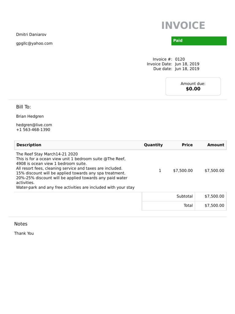 Invoice - 0120 PDF | PDF