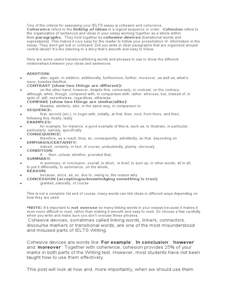 Cohesive | PDF | Essays | Reason