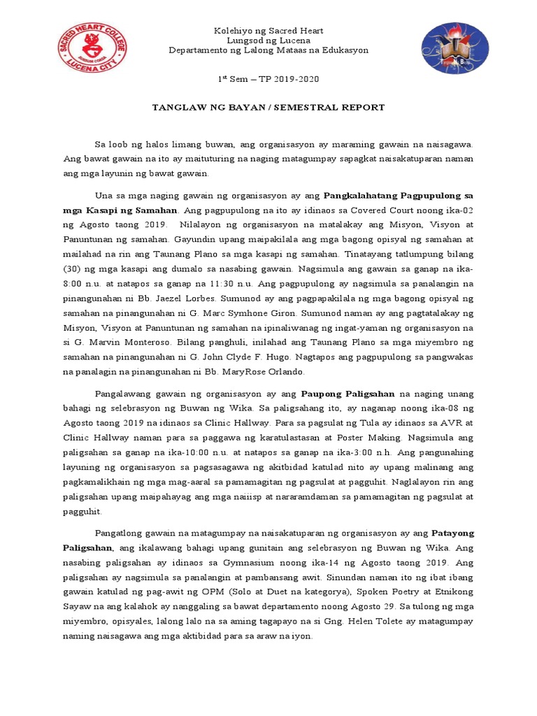 Accomplishment Report | PDF