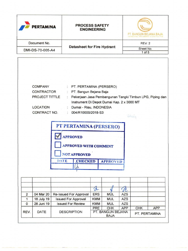 Fire Hydrant System Datasheet | PDF | Valve | Bronze