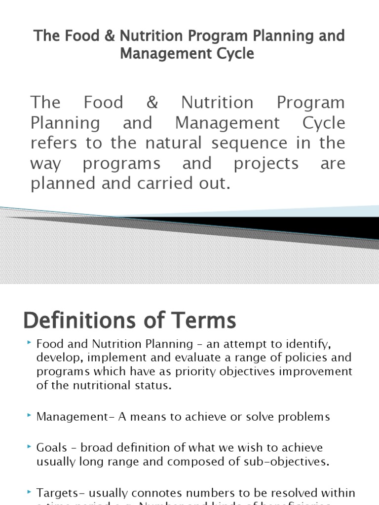 C The Food & Nutrition Program Planning | PDF | Clinical Trial | Evaluation