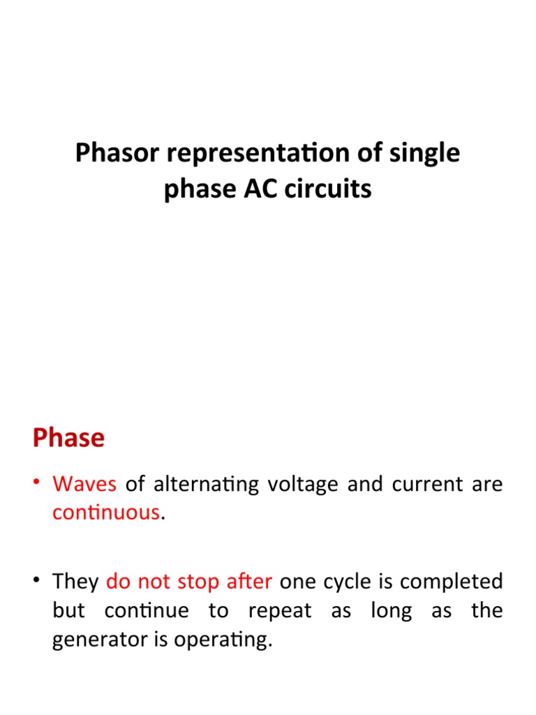 Phasor Representation of AC | PDF | Phase (Waves) | Angle