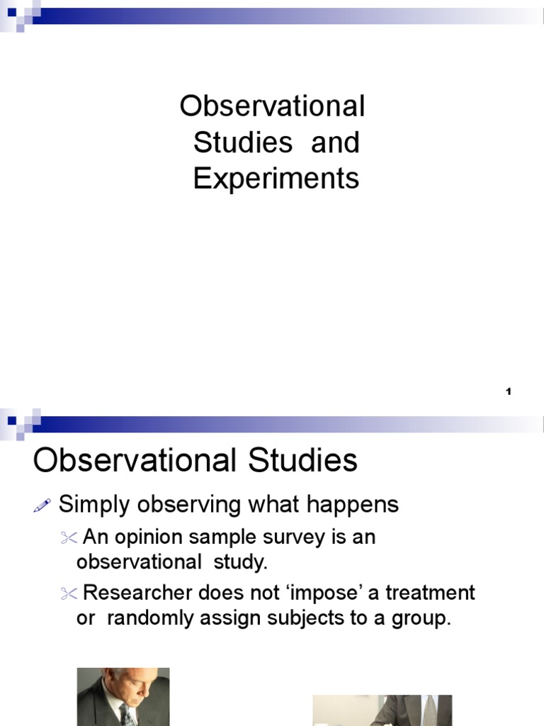 Observational Studies and Types | PDF | Treatment And Control Groups ...