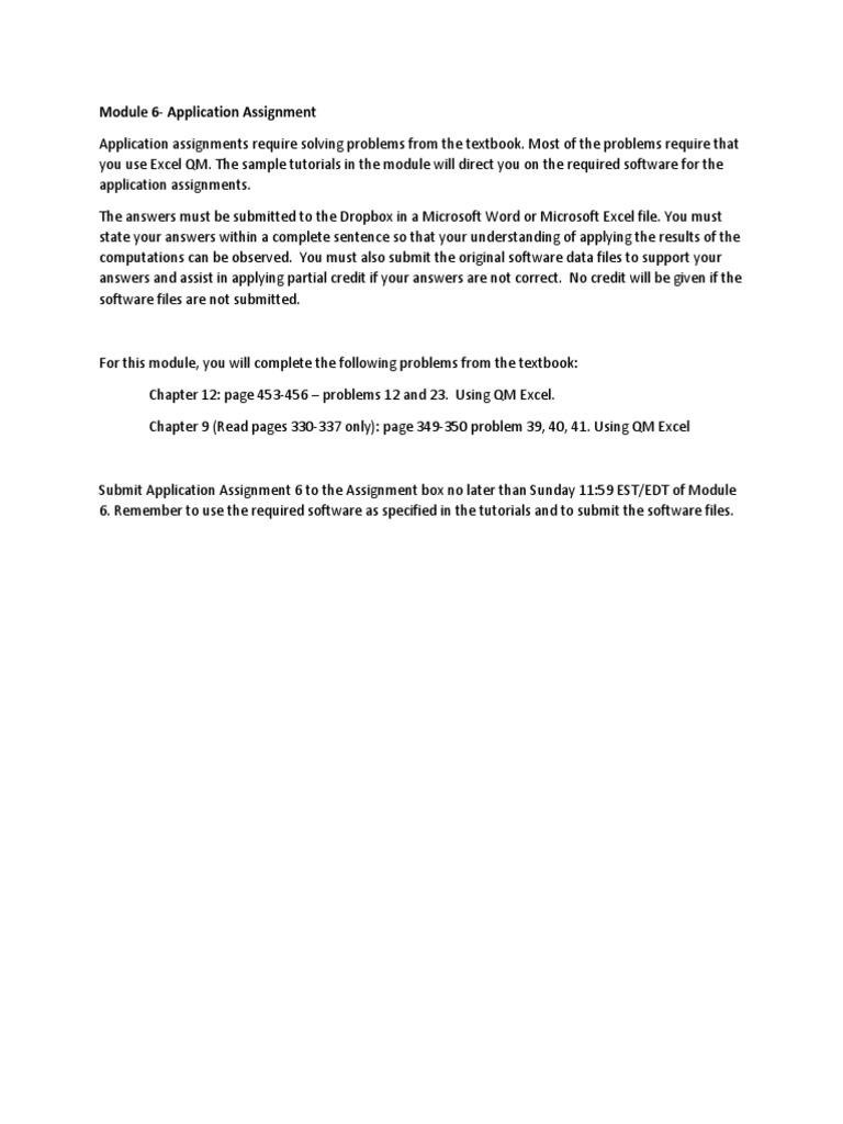 Module 6 Application Assignment | PDF | Career & Growth | Technology ...