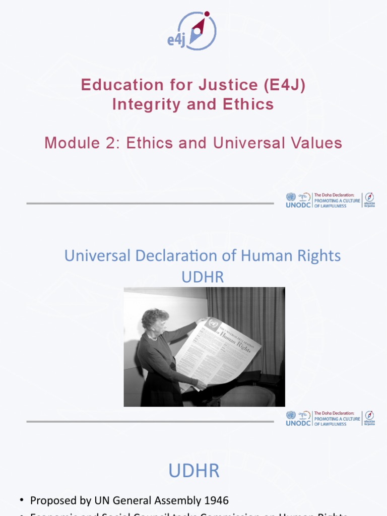 Education For Justice (E4J) Integrity and Ethics | PDF | Libertarian ...