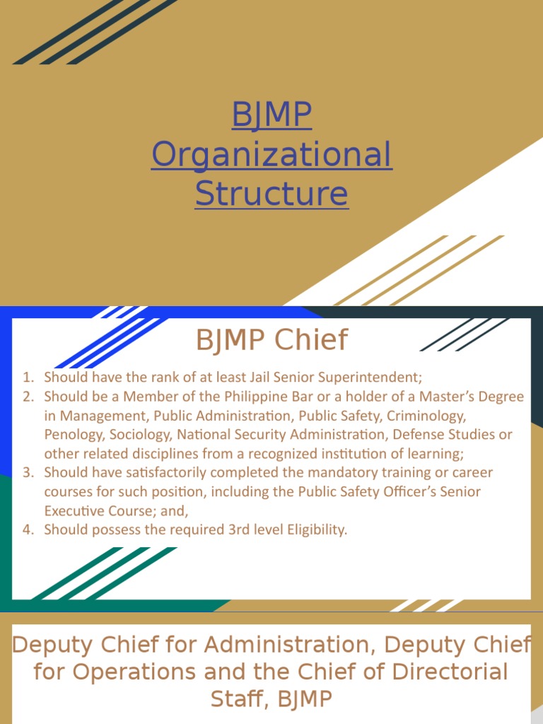 BJMP Organizational Structure Explained | PDF