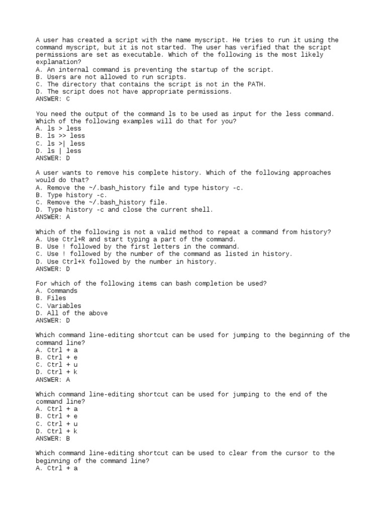 Linux System Administration Quiz 2 | PDF | Directory (Computing) | Computer File
