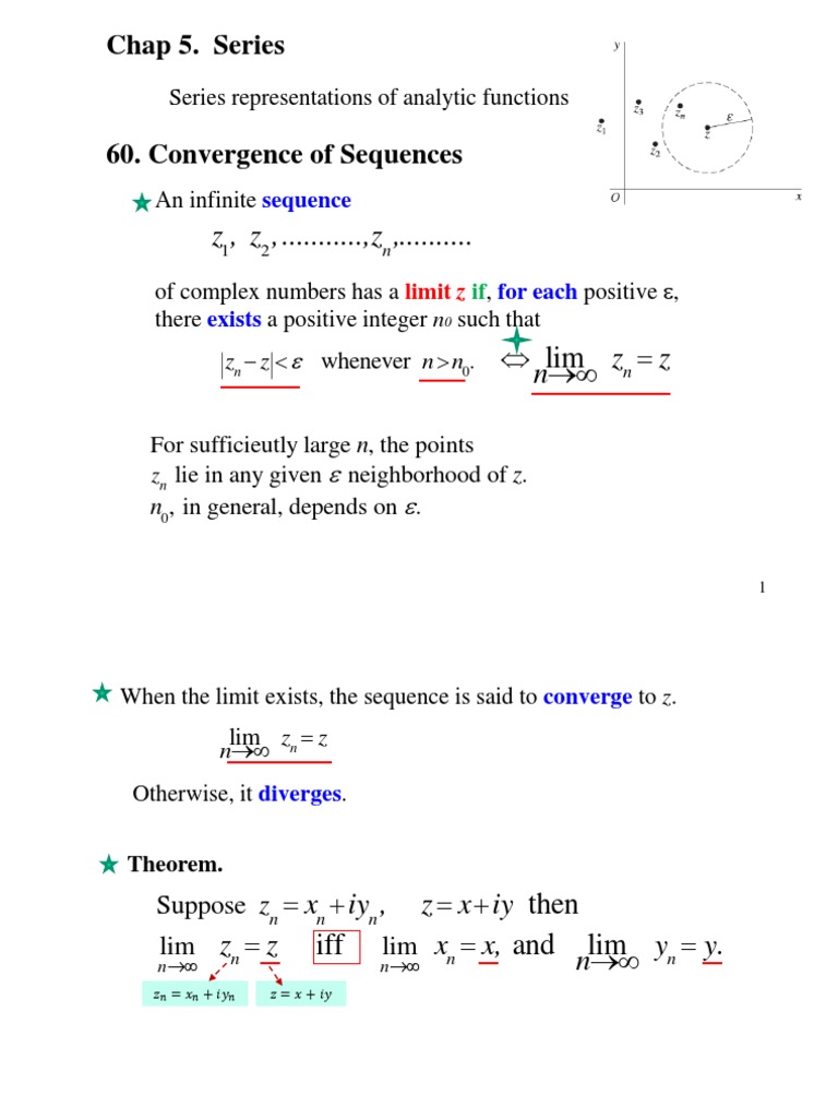 Chap 5. Series: Series Representations of Analytic Functions | PDF | Power Series | Mathematical ...