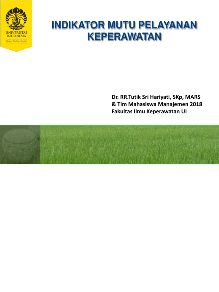 Indikator Mutu Keperawatan. 19082019 PDF | PDF