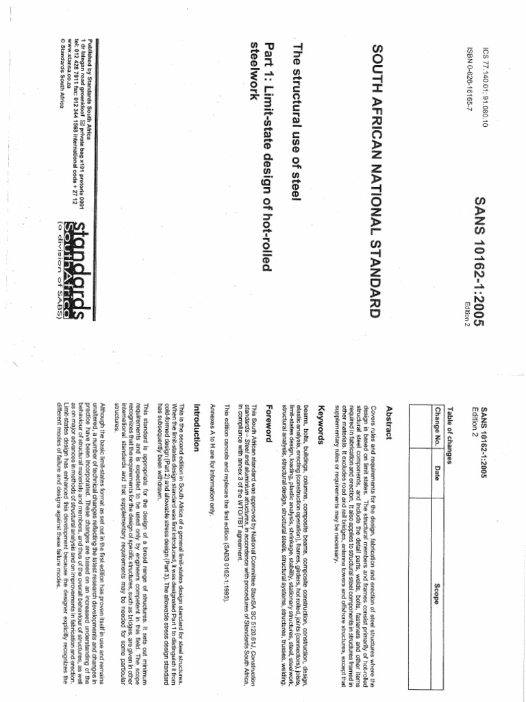 Sans10162 1 2005 | PDF