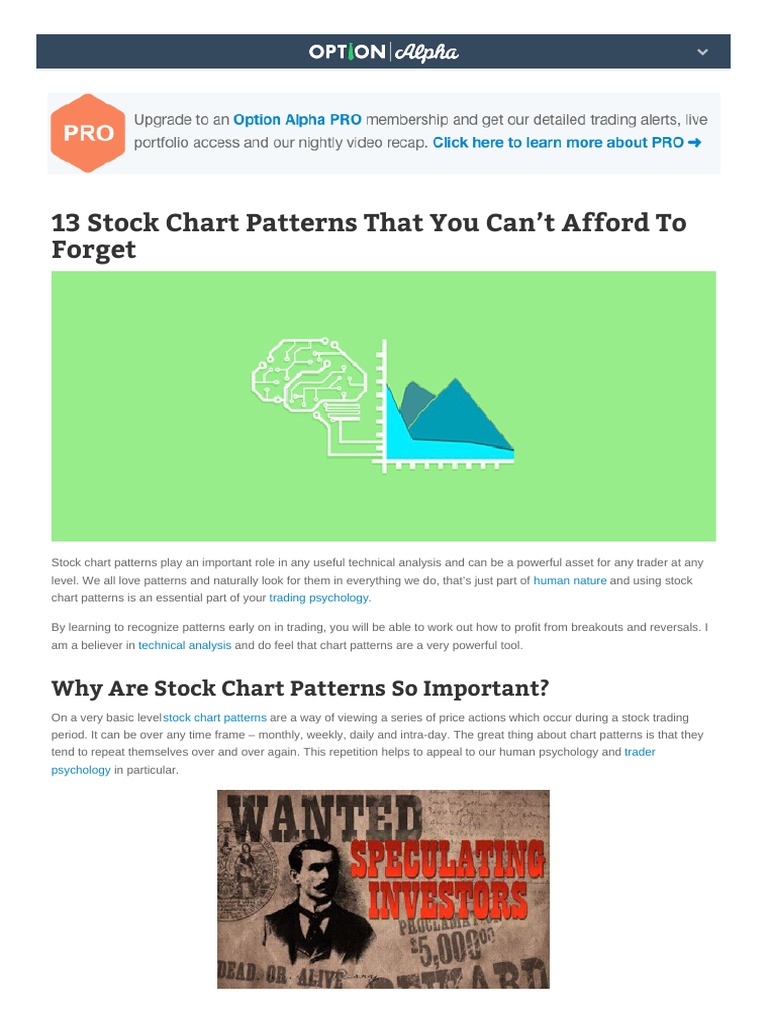 13 Stock Chart Patterns That You Can't Afford To Forget | PDF ...