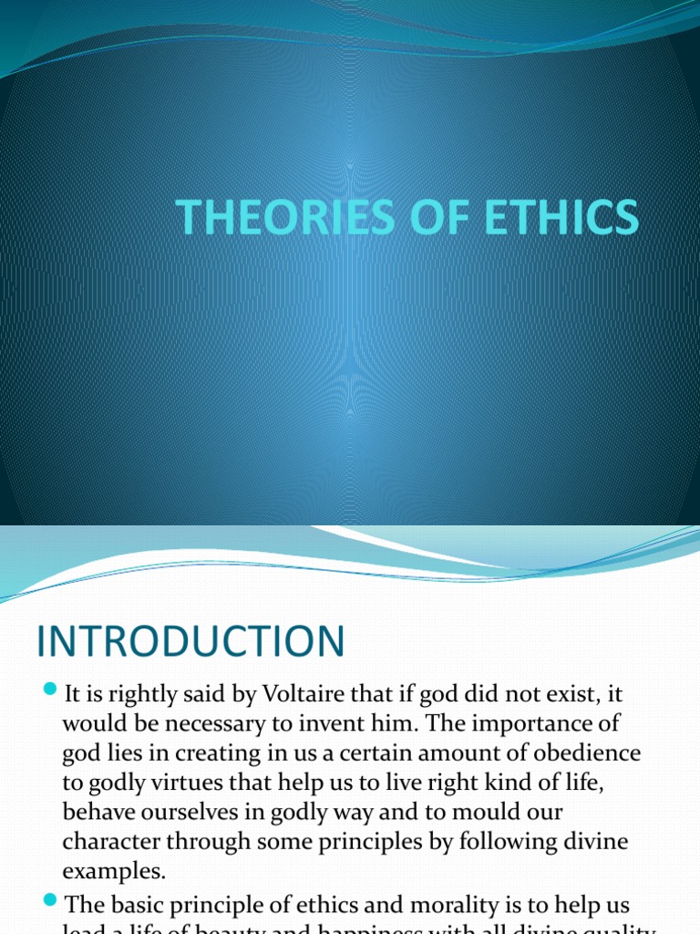 CH 3 Theories of Ethics | PDF | Utilitarianism | Ethical Theories