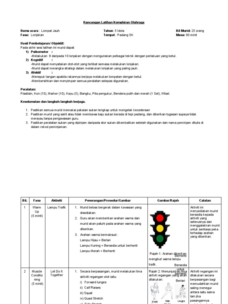 Rancangan Latihan Olahraga | PDF