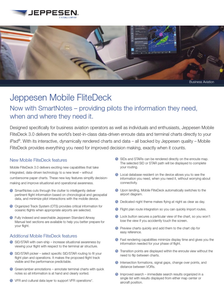 Mobile FliteDeck FactSheet | PDF | Computing | Computing And ...