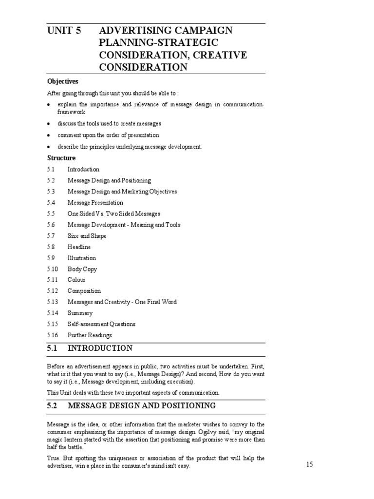 6 Advertising Campaign Planning | PDF | Advertising | Brand